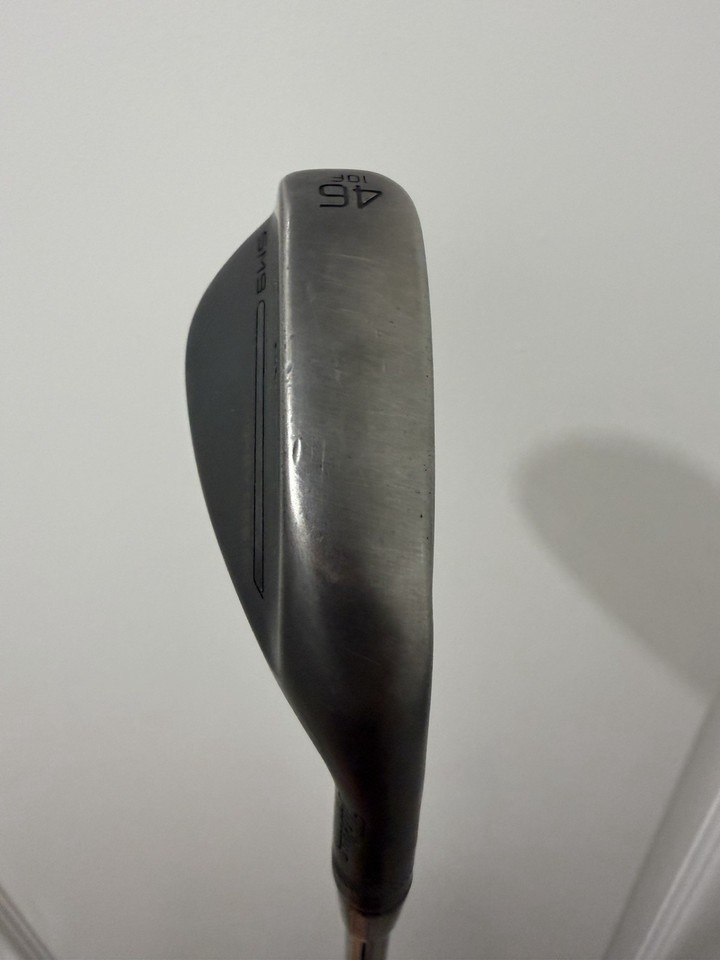 Titleist SM9 Vokey Jet Black 46 Degree 10 F Grind Bounce Pitching Wedge ...
