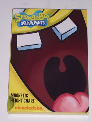 SPONGEBOB SQUAREPANTS MAGNETIC HEIGHT CHART | eBay