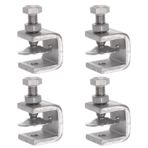 4 Pcs Mini U Clamps Silver Tiger Clips C Clamps Metal Working | eBay