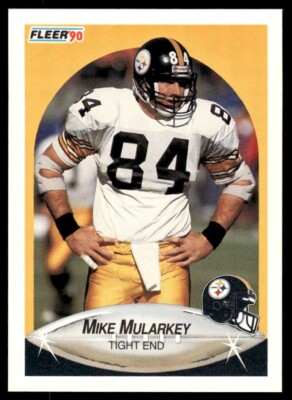 1990 FLEER NFL Football Trading Card #148😎 MIKE MULARKEY, Pittsburgh ...