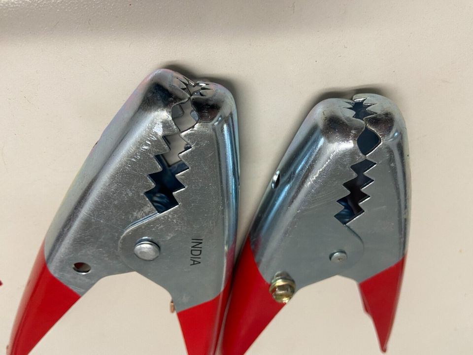 LOT OF 4 RED Battery Booster Cable Parrot Clamps HEAVY DUTY 600 AMP ...