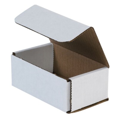 CHOOSE QUANTITY 5x3x2 Corrugated White Mailers Packing Boxes 5" x 3" x ...