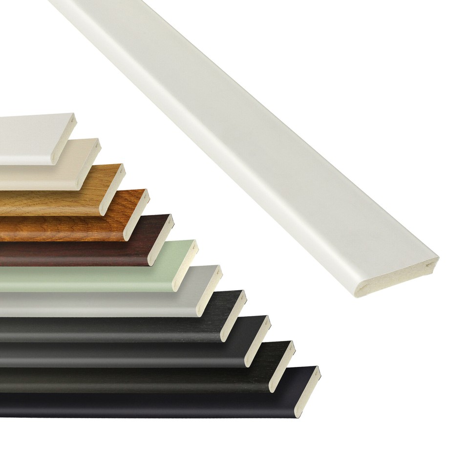 uPVC Plastic Trim Bead 5m Cloaking Fillet D Mould PVC Architrave Window ...