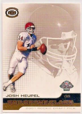 2001 JOSH HEUPEL DYNAGON *TOP OF THE CLASS* #7 ROOKIE OKLAHOMA SOONERS ...