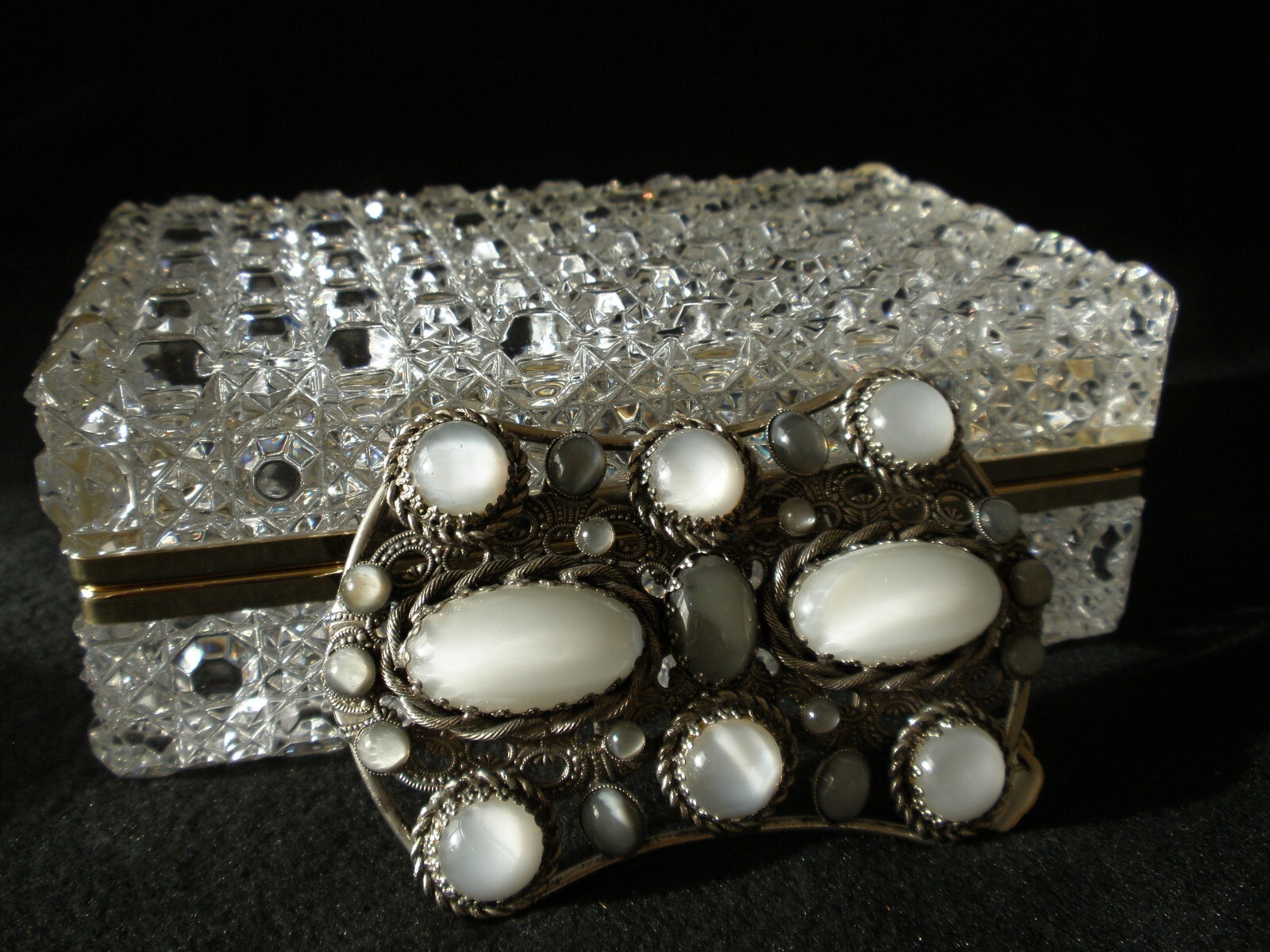 Rare Vintage Unused "Gothic" Belt Buckle Made with S… - Gem