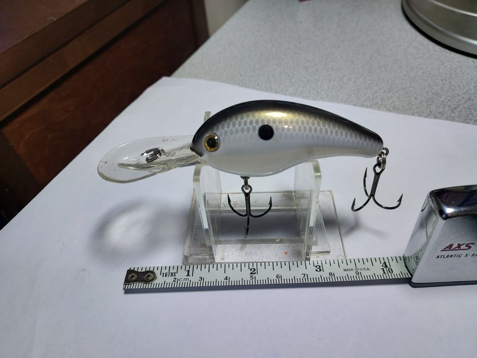 STRIKE KING===MINT===5XD GRAY SHAD CRANKBAIT, 4"OVERALL, NEW, BB ...
