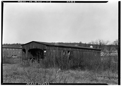 Photo:Covered Bridge,Millville,Worcester County,MA,Massachusetts,HABS,2 ...