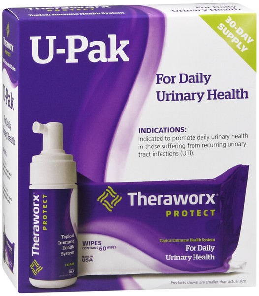 Theraworx Protect U-pak for Urinary Health Support Includes 101ml Foam ...