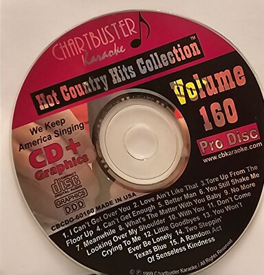 60160 COUNTRY CHARTBUSTER KARAOKE CDG DISC | eBay