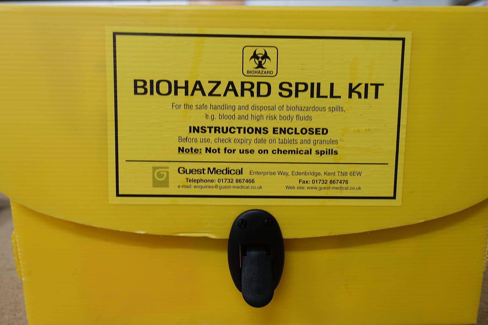 Biohazard Spill Kit For Blood Vomit and Fluids Multiuse - Large 25 Uses ...