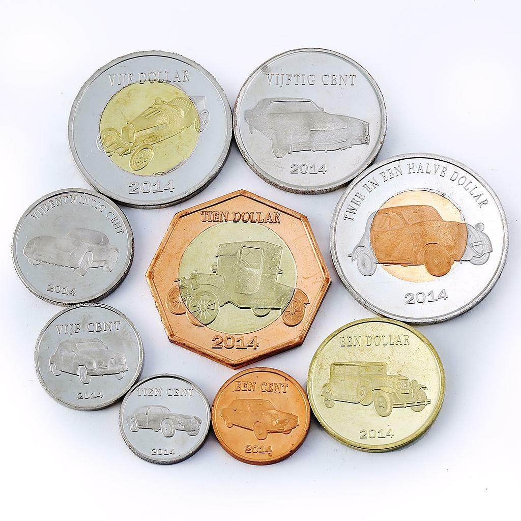 Saba set of 9 coins Auto Cars Automobiles Vehicles bimetal 2014 | eBay