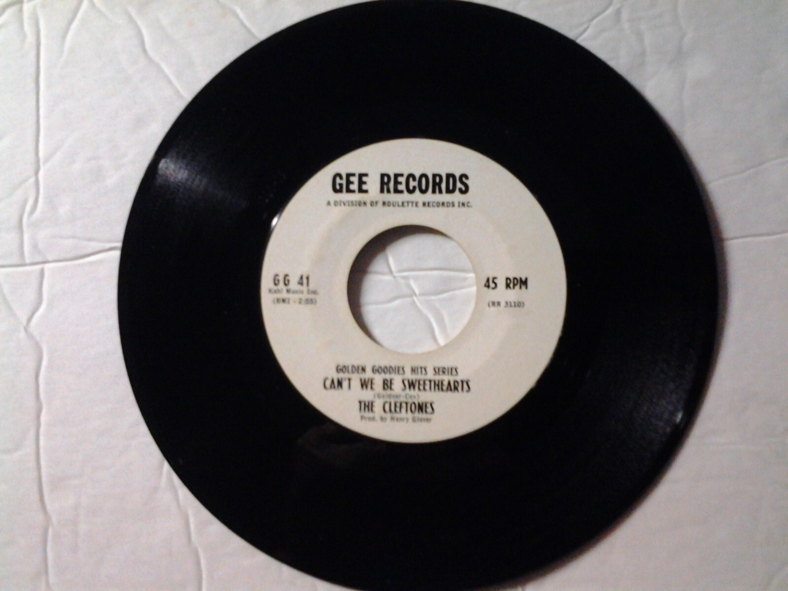 The Cleftones 45 rpm "Can't We Be Sweethearts" GEE RECORDS GG 41 | eBay
