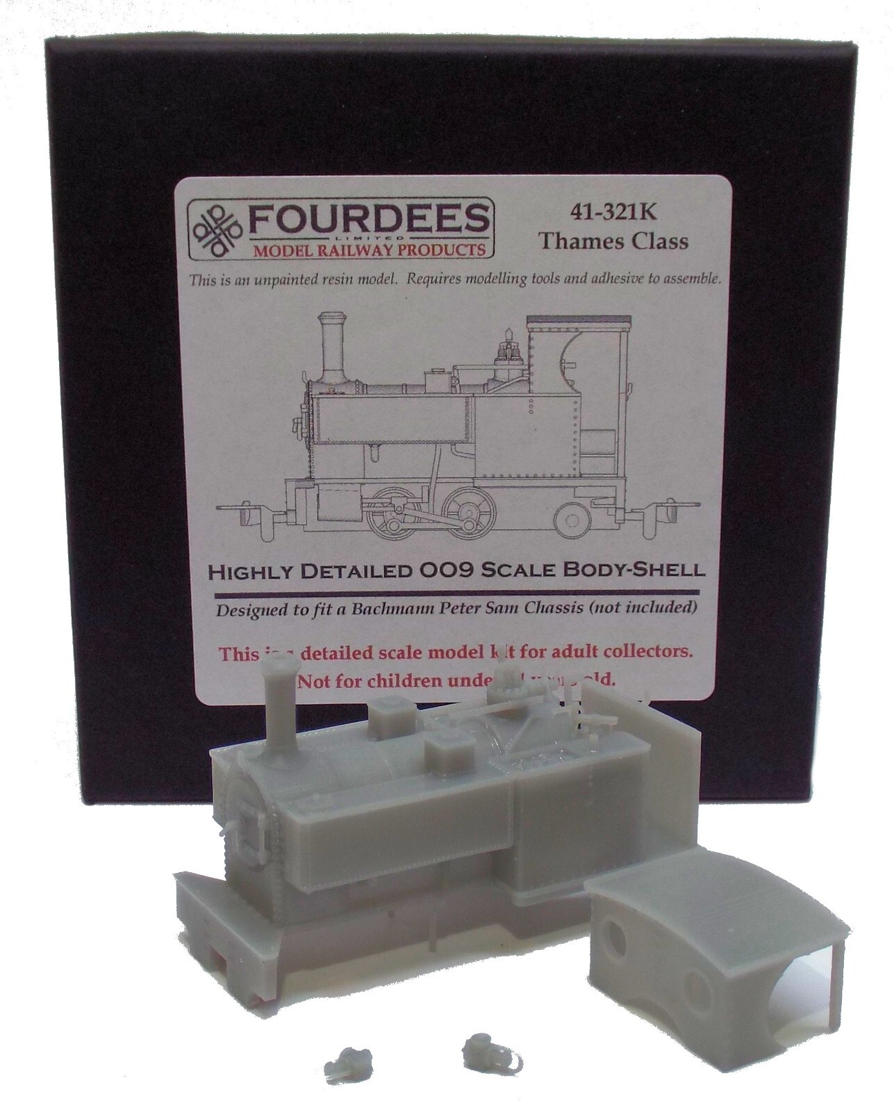 Fourdees Limited Kerr Stuart Locomotive 009 / OO9 Kit for Bachmann ...