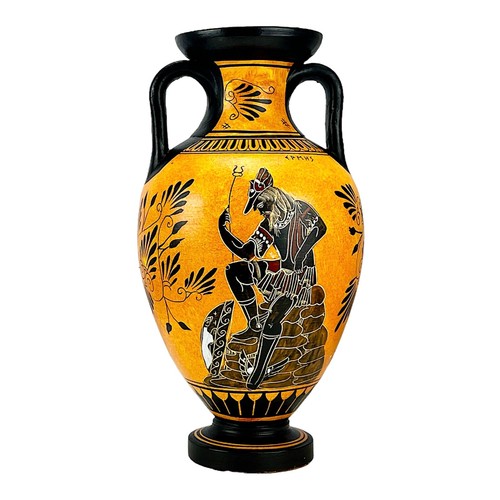 Amphora Myth of Sisyphus Persephone and God Hermes Vase Ancient Greek ...