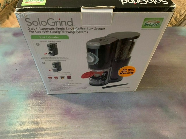 SOLOGRIND 2-in-1 Automatic Single Serve Coffee Burr Grinder for Brew ...