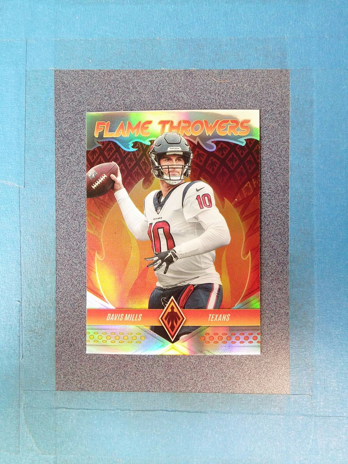 FB62) 2022 Phoenix DAVIS MILLS Flame Throwers Silver Houston Texans-P ...