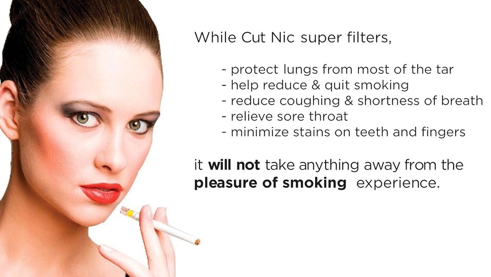 3 PACKS NIC-OUT Cigarette Filters TOTAL 90 tips Cut the Tar Keep the ...