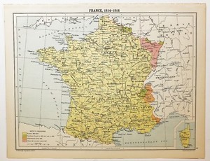 L'échelon Idéal: Carte De France En 1914