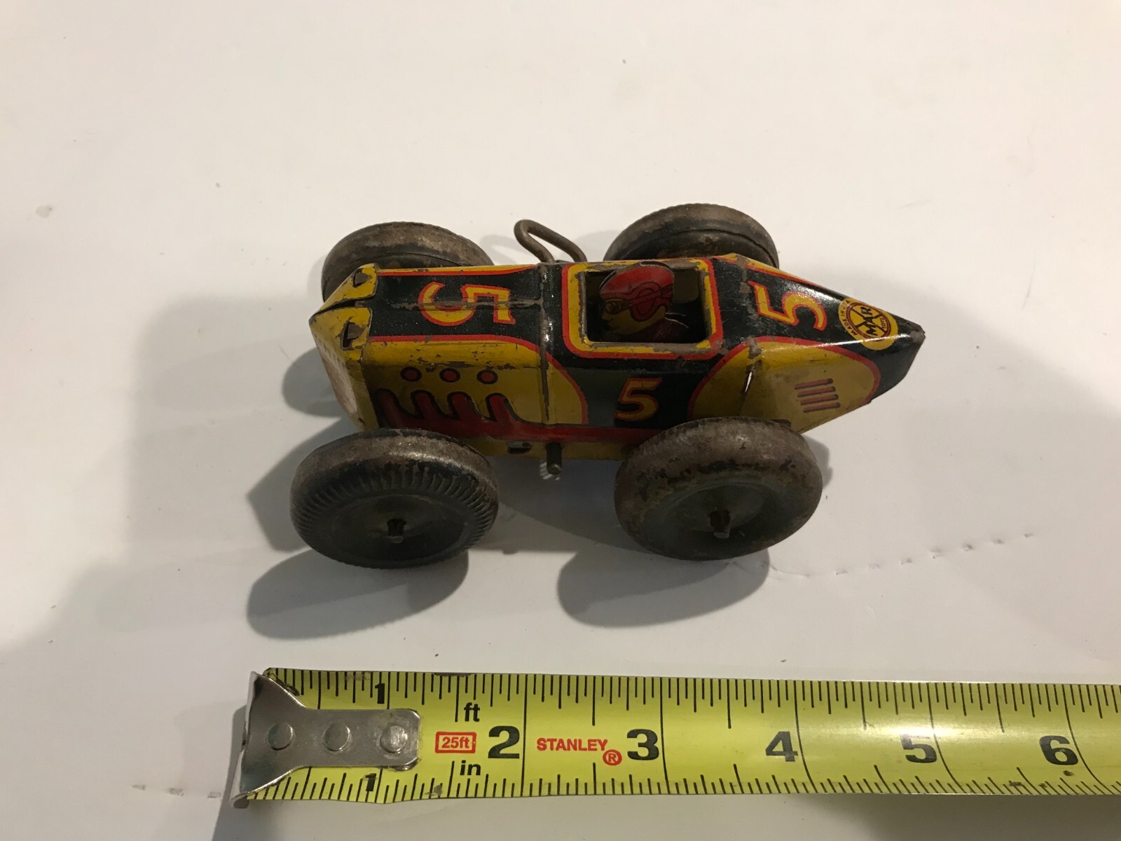 Vintage Working Marx Tin Wind-Up Racer #5 - Lc01 | eBay