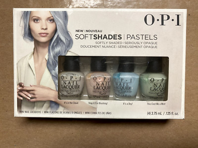 OPI Mini Nail Lacquer Soft Shades Pastels 4 piece T71 T74 T75 T72 | eBay