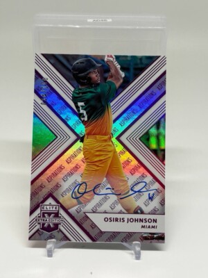2018 Panini Aspirations Purple /100 Osiris Johnson #52 Auto | eBay