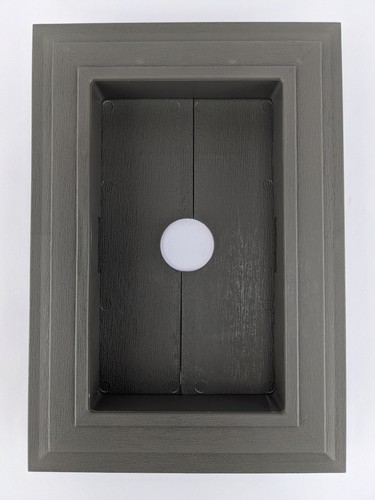 Vinyl Siding Recessed Split Mount Pipe Mounting Blo Universal Fit Dark ...