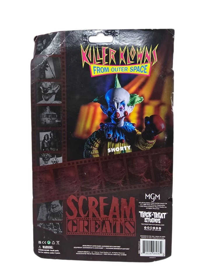 Scream Greats Killer Klowns from Outer Space TTMGM122 Shorty 8" Figure ...