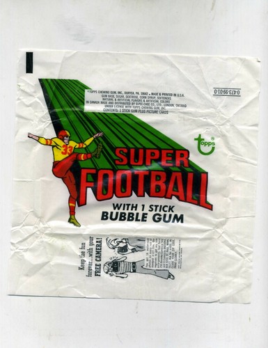 1970 Topps Super Football Wrapper lot of 2-10c Wrappers | eBay