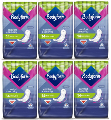 6 x Bodyform Maxi Long - 14 Pack | eBay UK