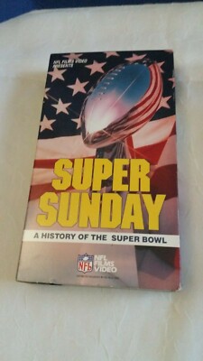 VHS Super Sunday A History of the Super Bowls 1987 | eBay