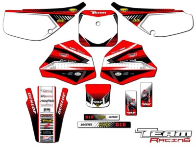 1985-2000 HONDA XR 80 100 GRAPHICS KIT DECALS STICKERS DECO MX 1999 ...