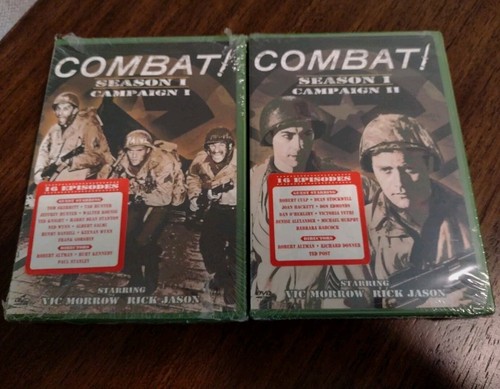COMBAT Complete Season 1 Campaign 1 & 2 DVD Box Sets SEALED Vic Morrow ...