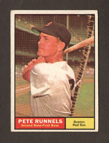 1961 Topps Baseball Card #210 Pete Runnels – Boston Red Sox | eBay