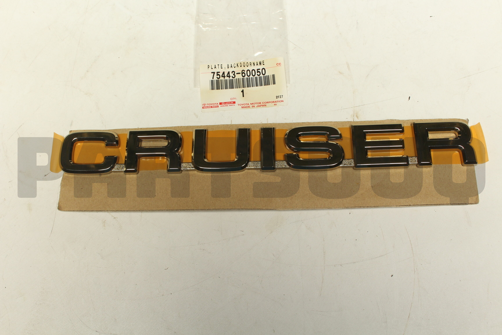 7544360050 Genuine Toyota PLATE, BACK DOOR NAME, NO.3 75443-60050 | eBay