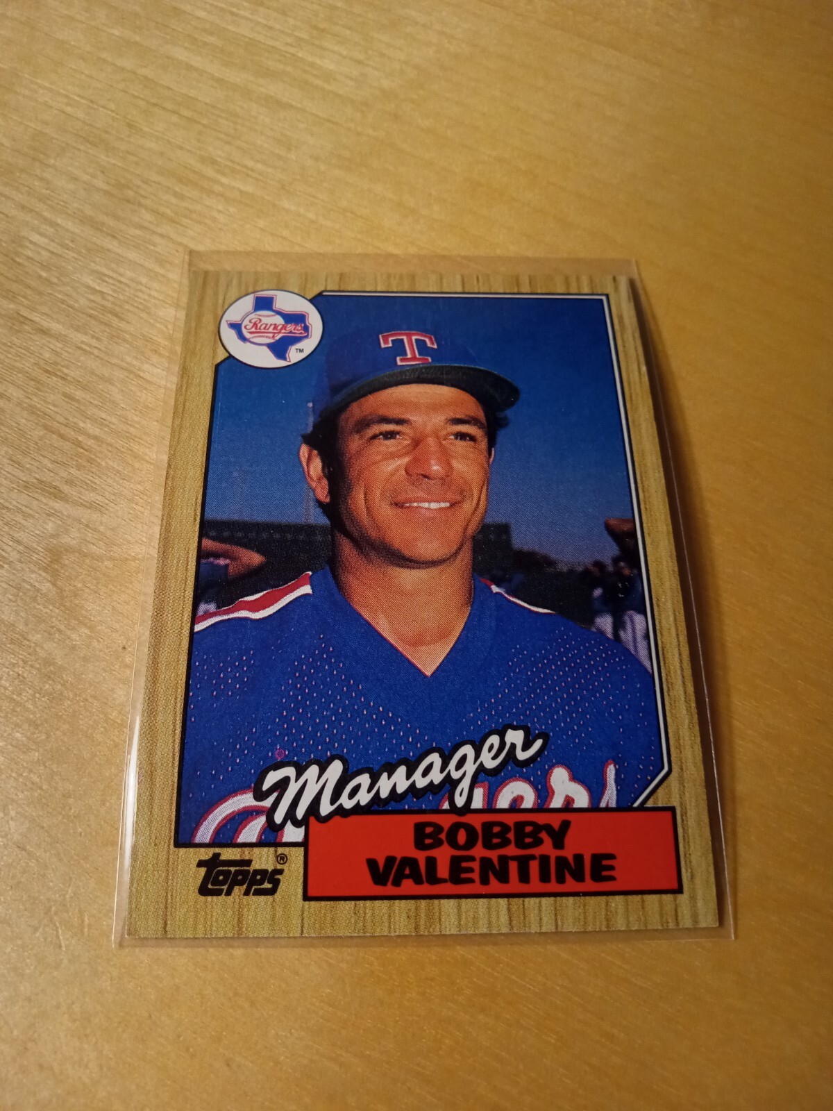 1987 Topps #118 BOBBY VALENTINE Texas Ranger Baseball Card, Manager ...
