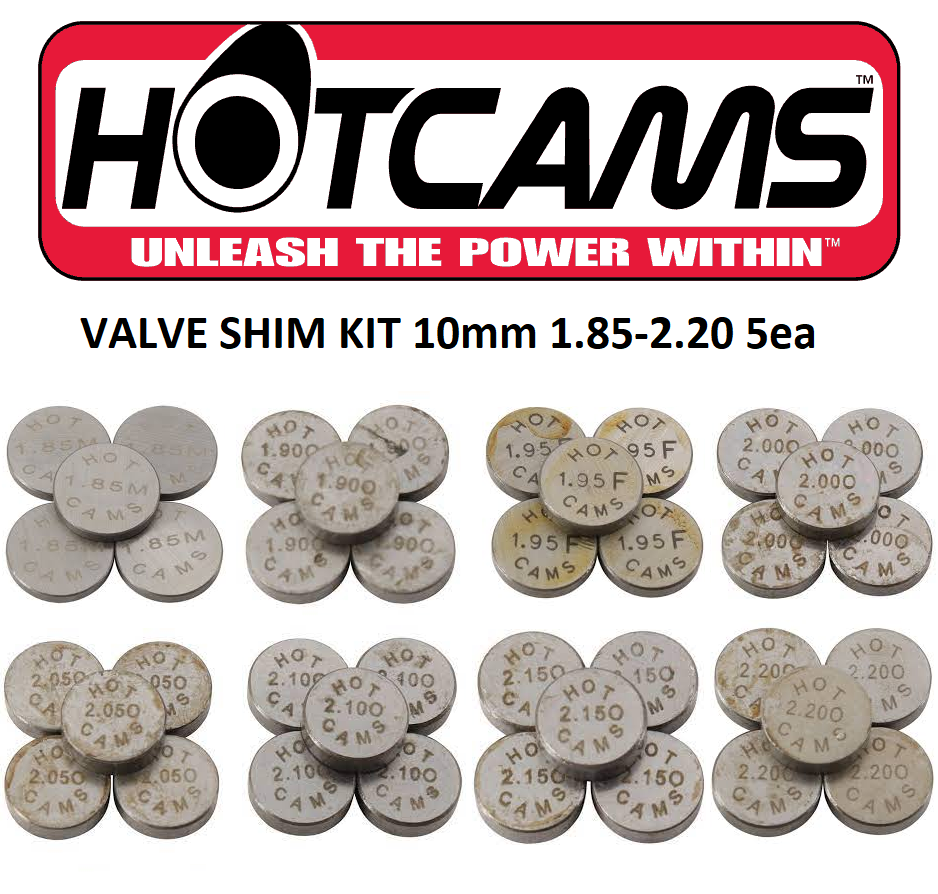 Hot Cams Valve Shim Kit 10mm 1.85-2.20 5ea | eBay