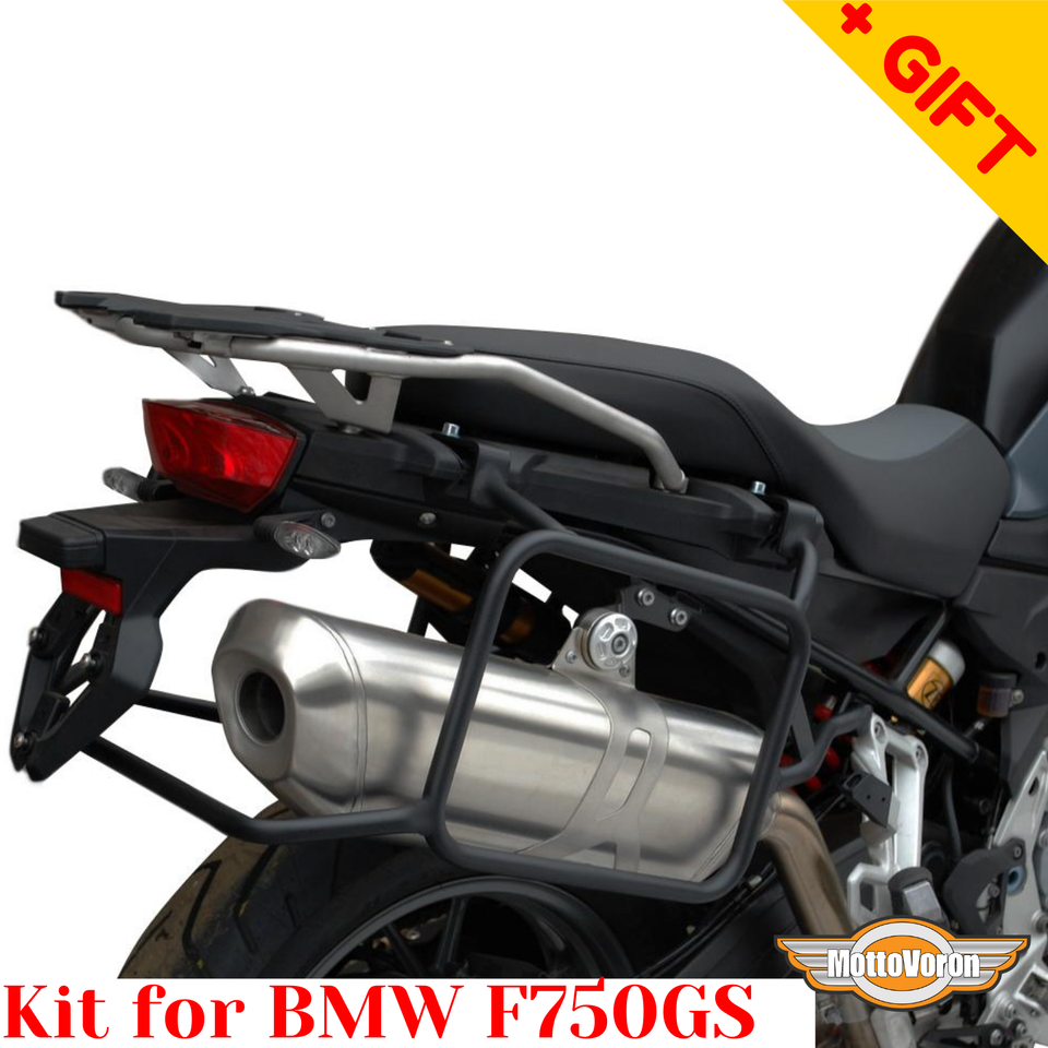 For BMW F750GS Engine guard Side carriers F 750 GS Pannier rack Crash ...