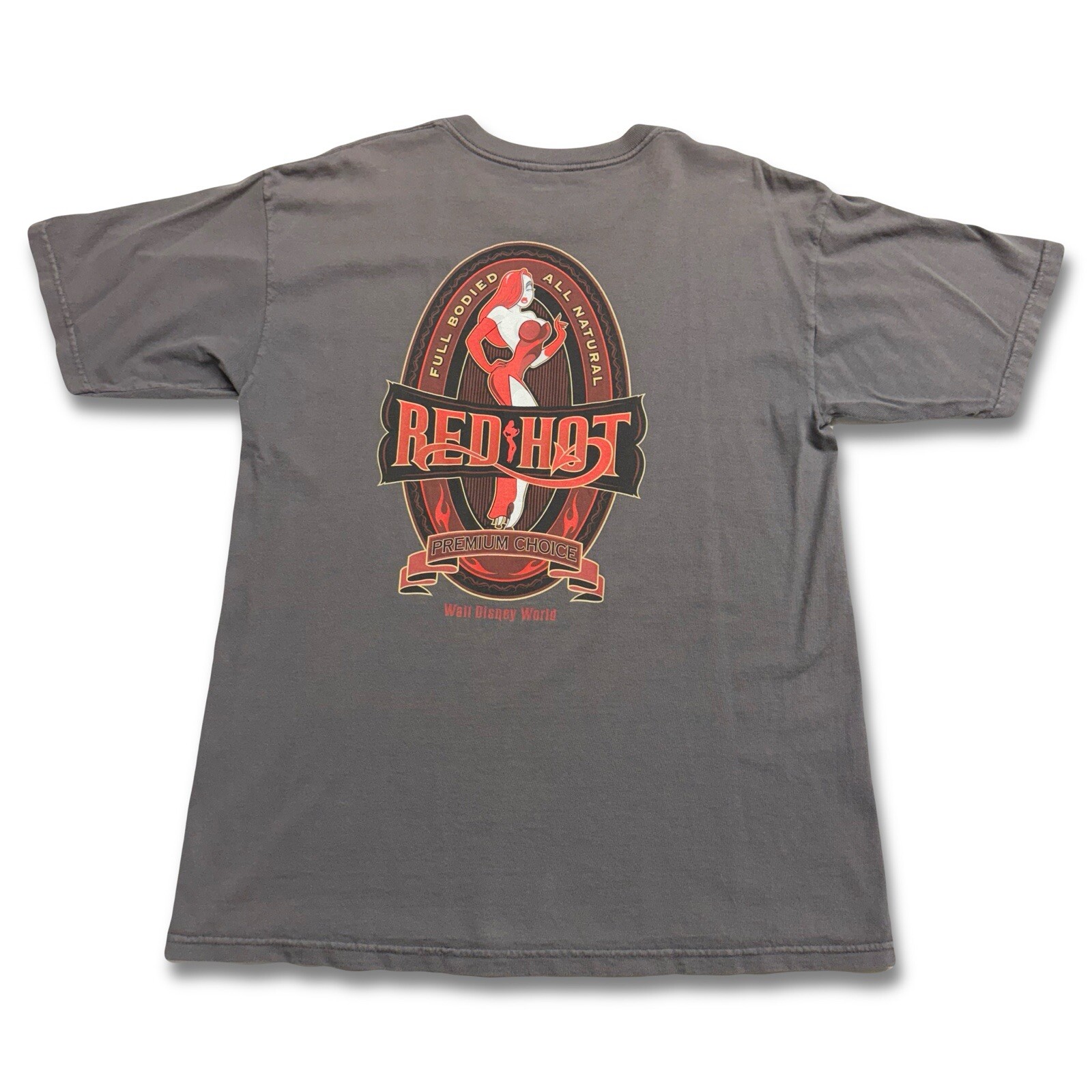 Jessica Rabbit Red Hot Disneyland T-Shirt Gray Mens L… - Gem