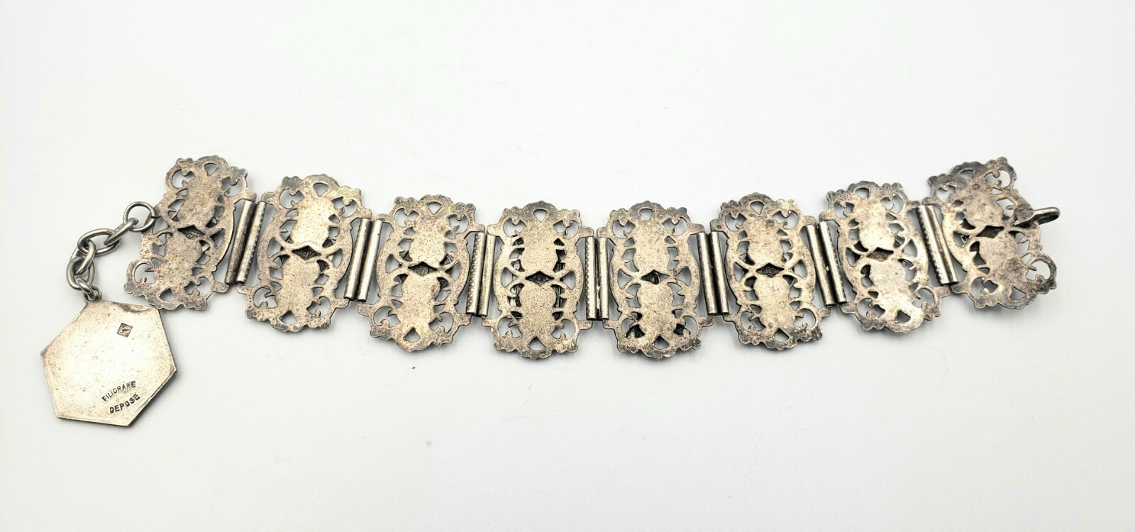 FRENCH ART DECO 1930S FILIGRANE DEPOSE SOUVENIR TOUR SP BRACELET ...