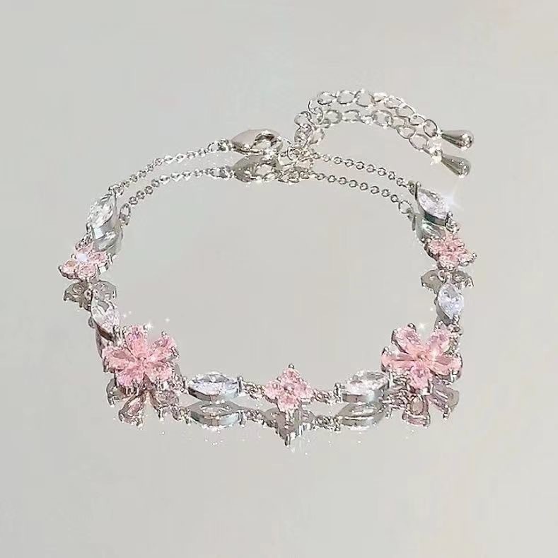 Blossom Bow Alloy Bracelet Small Size Lightweight Elegant Accessory for ...