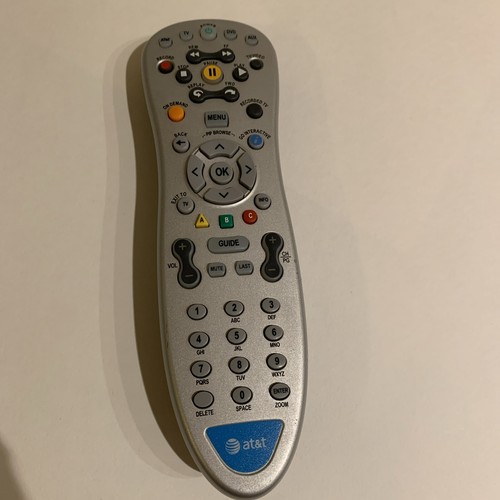 Genuine OEM AT&T U-Verse Silver REMOTE CONTROL RC1534801/00 NoTested ...