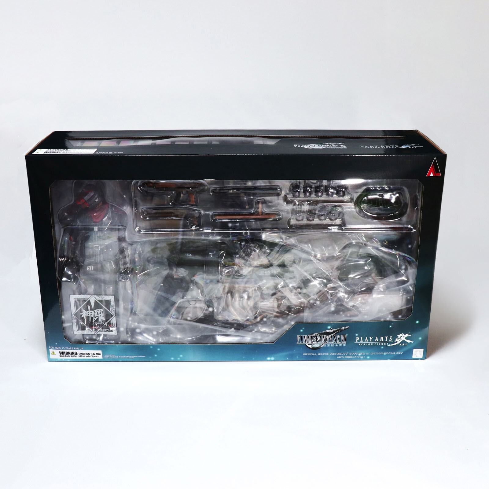 FF7R Shinra Elite Security Officer Motorcycle 10.5in Action Figure PLAY ...
