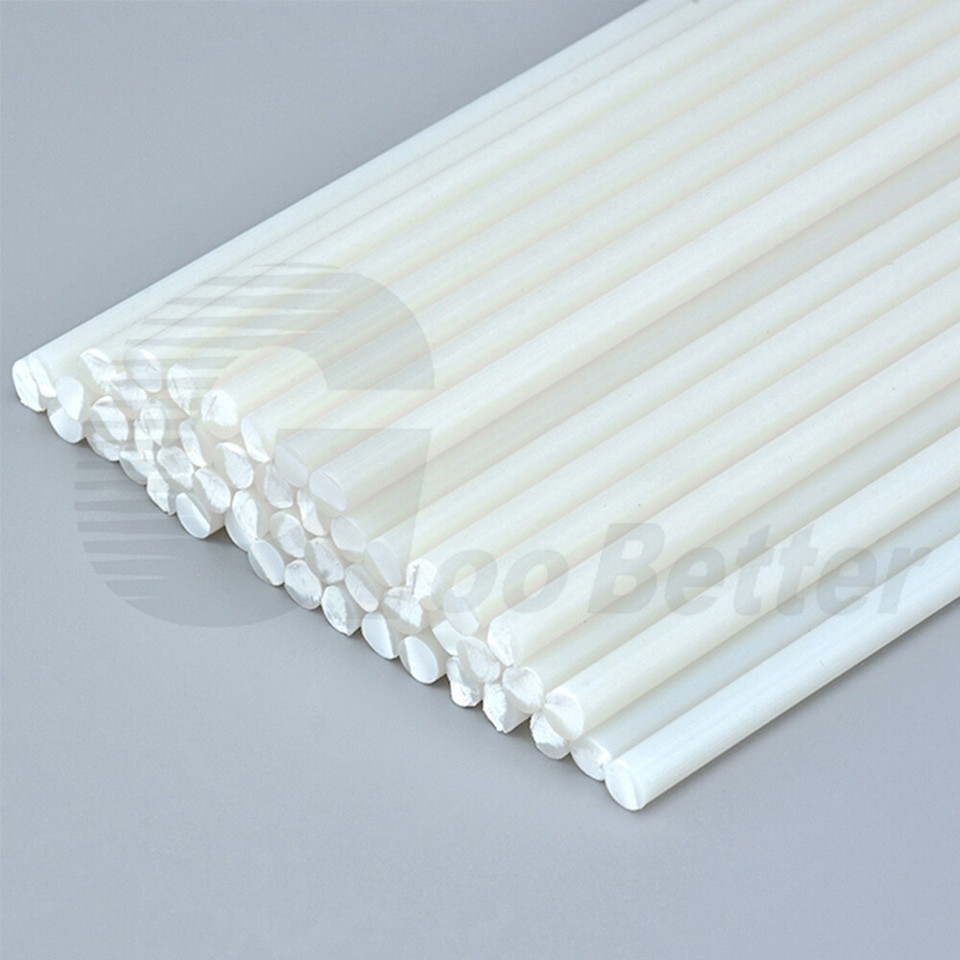 Ø 0.5mm-10mm Solid Round ABS Plastic Rod Bar White Length 250mm Model ...
