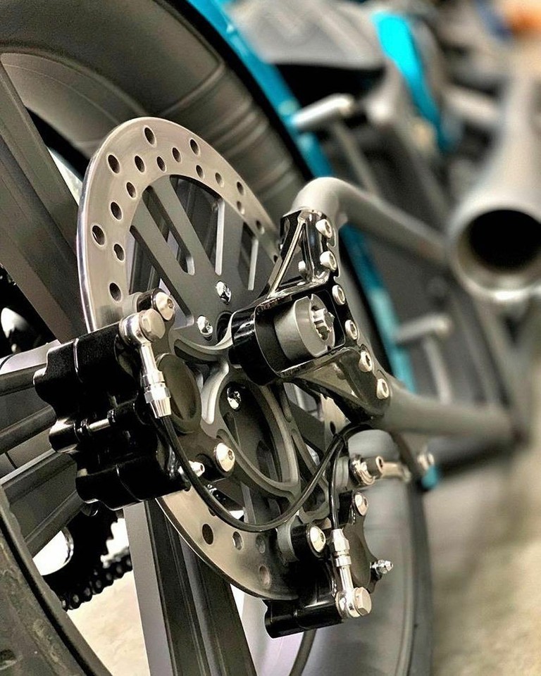 BILLET PROOF Dual Brake Caliper Bracket Mount for Harley 1" Axle & 11.5 ...