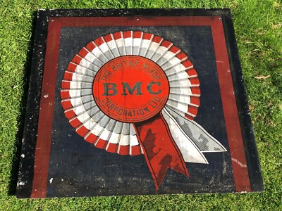ORIG CLASSIC CAR BMC BRITISH MOTOR CORP GARAGE DEALERSHIP SIGN MINI ...