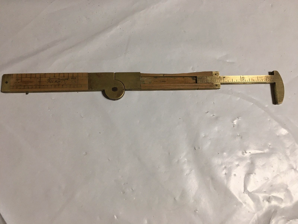 Vintage Lufkin No. 171 Folding Boxwood Rule Caliper w/Brass | eBay