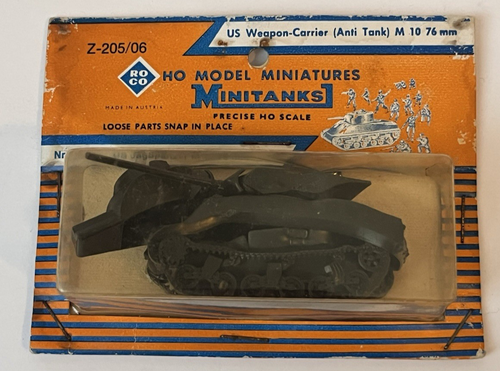 Vintage Roco Minitanks Z-205/06 US M-10 76mm Anti Tank HO Model ...