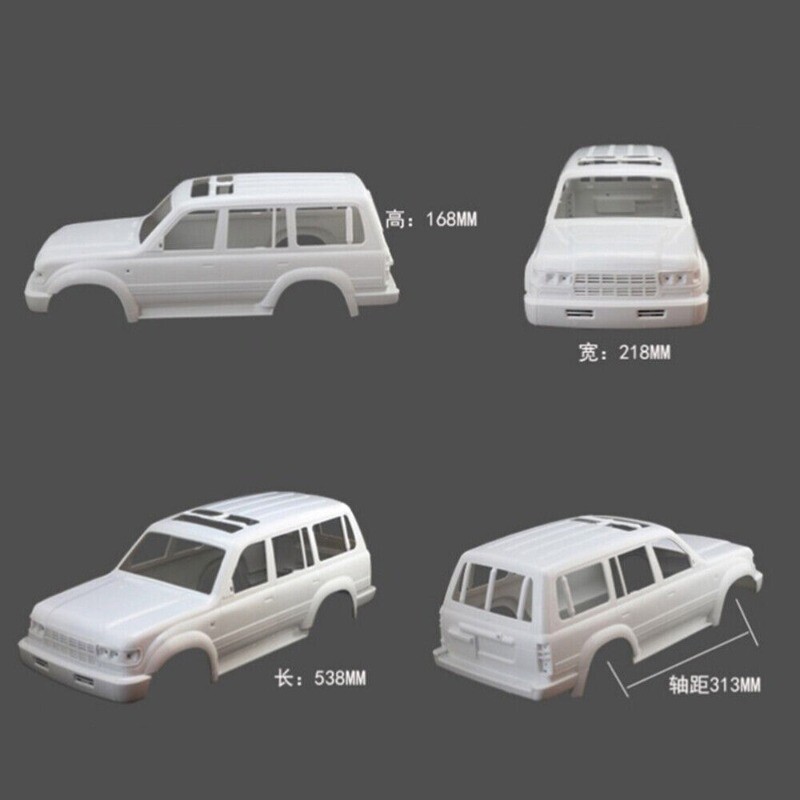 1pcs 313mm LC80 Body Shell Interior for 1/10 RC Crawler Car Traxxas ...