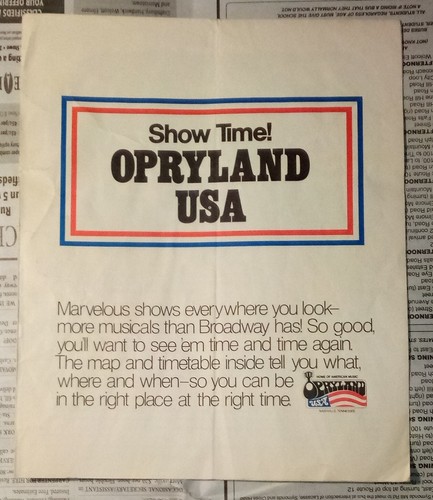 Vintage pre-Opry House Opryland USA - Paul Crabtree - Tom Tichenor | eBay