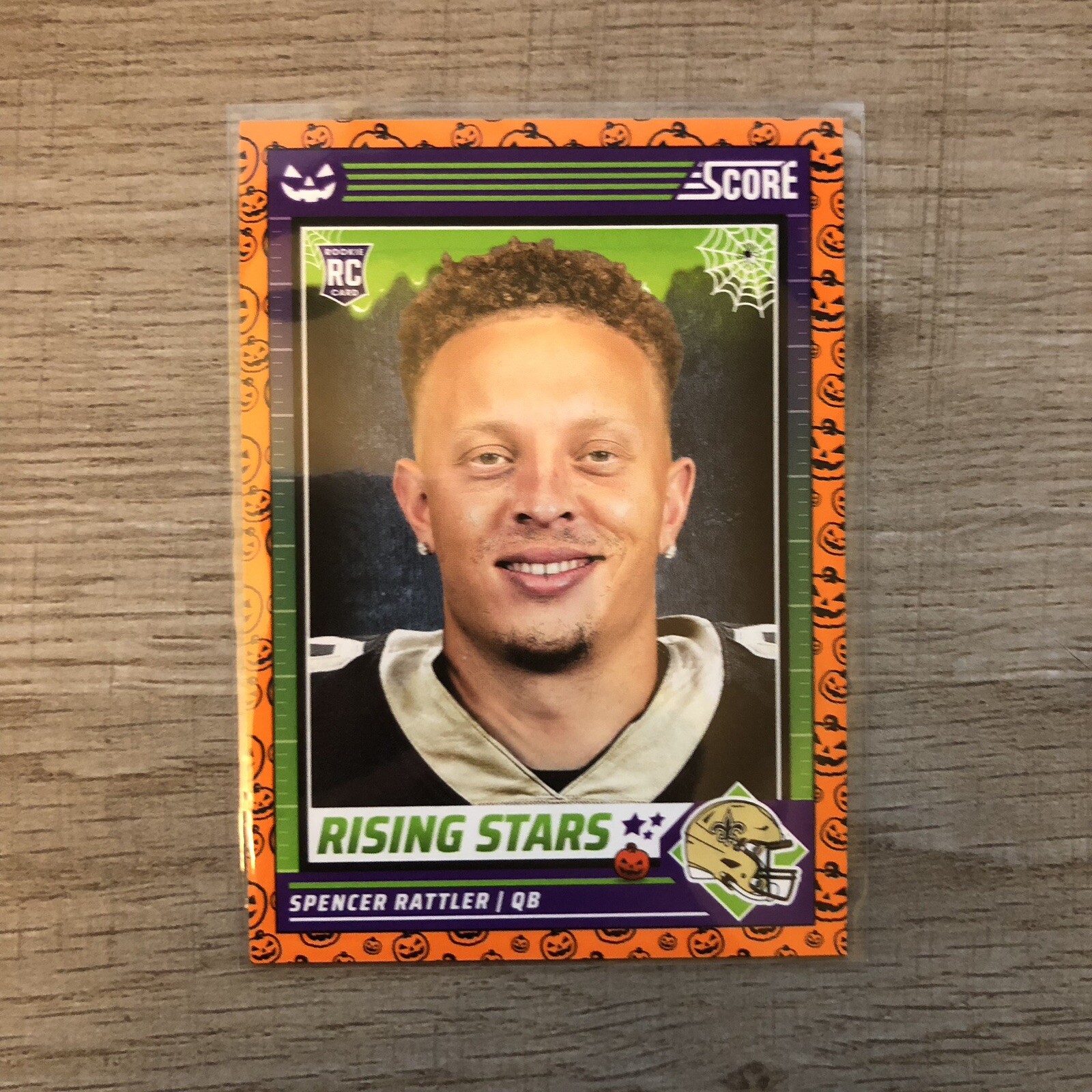 2024 Score-A-Treat #45 Spencer Rattler - Rising Stars Orange Pumpkin ...